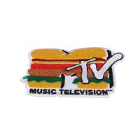 China Handmade Woven Embroidered Felt Patches Food Iron-on Burger Fries Pizza Hot Dog Exquisite Hat Decor Mainly Polyester Wintop for sale