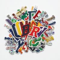 China Iron-On Tackle Twill Fabric Applique Patches Alphabet Letter Embroidered Jersey Sports Wear Sew-On for sale