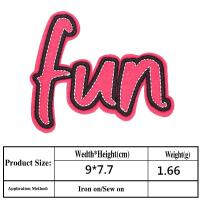 China Custom Embroidery Fun Patch Bonfire Iron on Hat Logo Patches Large Sequin Embroidery  Pizza Patch for sale