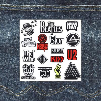 China Customized Durable Felt Patches Eco-Friendly Iron-On Fabric Patch Sticker Embroidered Text for Personalized Style for sale