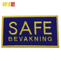 China Customized Durable Felt Patches Eco-Friendly Iron-On Fabric Patch Sticker Embroidered Text for Personalized Style for sale