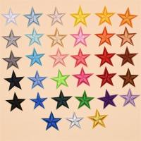 China Heart-Shaped Small-Sized Five-Pointed Star Embroidered Patches Colorful Felt Lace Flat Embroidered Cloth Patches for Hats for for sale