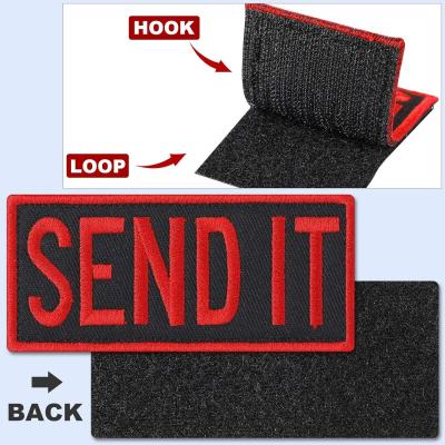 China Hot Sales 3D Reflective Infrared Travel Emblems Patches Hats with Hot Hook Loop&Lock for Secure Attachment for Badges for sale