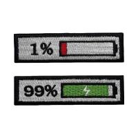 China 99% Energy Morale Tactical Embroidered Patch 3D Iron-On Fastener Hook & Loop Emblem Denim Fabric for Hat Decoration for sale
