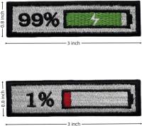 China 99% Energy Morale Tactical Embroidered Patch 3D Iron-On Fastener Hook & Loop Emblem Denim Fabric for Hat Decoration for sale