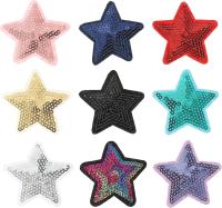 China Stylish Customizable Eco-Friendly Felt Hat Embroidered Iron-On Patches with Heart and Star Designs for sale