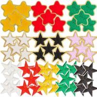 China Stylish Customizable Eco-Friendly Felt Hat Embroidered Iron-On Patches with Heart and Star Designs for sale