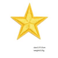 China Stylish Customizable Eco-Friendly Felt Hat Embroidered Iron-On Patches with Heart and Star Designs for sale