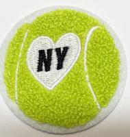 China Custom Twill Embroidered Patches Chenille Basketball Food Ball Patch for Kids Clothing Iron-On Flat Logo Badge for Hat Accessory for sale