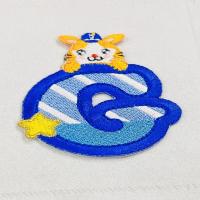 China Custom DIY Animal Letters Embroidery Patch for Clothing Iron-on Backing Canvas Fabric Plastic Wholesale for sale