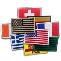 China Manufacturer Wholesale Custom Full Embroidery Flag Badge Patch for Clothing Handmade Iron-on Style Lace Felt Cheap Price for sale