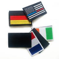China Manufacturer Wholesale Custom Full Embroidery Flag Badge Patch for Clothing Handmade Iron-on Style Lace Felt Cheap Price for sale