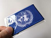 China Custom Flag Embroidery Outdoor Bag Accessories Hook Loop Custom Logo Lace Square Badges  Clothing  Multi-Color Fabric 3D Patches for sale