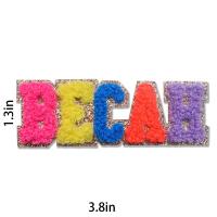 China Wholesale Custom 3D Iron-On God Is Good Embroidered Flower Design Twill Fabric Heart-Shaped Chenille Patches for Bags Bag for sale