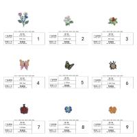 China Customized Designer 3D Butterfly Insect Embroidery Patches Iron-on Animal Embroidery for Clothes Made of Felt Fabric for sale
