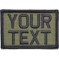 China Customizable Tactical Name Patch with Sequins Personalized Iron-On/Sew-On Hook Loop Fabric Embroidered Add Your Picture for sale