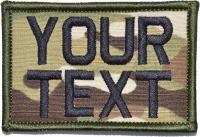 China Customizable Tactical Name Patch with Sequins Personalized Iron-On/Sew-On Hook Loop Fabric Embroidered Add Your Picture for sale
