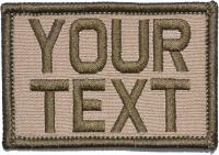 China Customizable Tactical Name Patch with Sequins Personalized Iron-On/Sew-On Hook Loop Fabric Embroidered Add Your Picture for sale