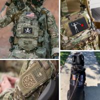 China Funny Tactical 3D Chenille Embroidery Loop and Hook Patches for Caps Backpacks Vest Harness Uniforms for sale