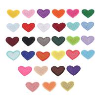 China Custom Large Sequin Embroidered Heart Patch Chenille Fabric Applique in Heart Shape for Iron-On for Canvas Material for sale
