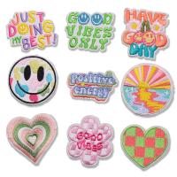 China Customized Summer Logo Embroidered Patch Environmental Protection Light Cotton and Plastic Dog Patch With Sequins Decoration for sale
