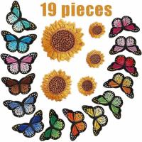 China High Performance Butterfly Shaped Embroidery Patches Fabric Patches with Embroidered Technics for sale