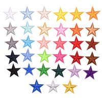 China Custom Embroidered Fabric Star Patch with Sequins Iron-On Embroidery for Clothing for sale