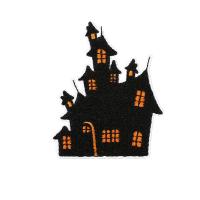 China Flat Embroidery Patch Custom Iron on DIY Embroidery Patches Backpack Halloween Wizard Batcat Embroidery Patch for sale