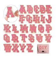 China Customizable Color 0-9 Letter Patches Embroidered With Sequins Chenille Fabric Jersey Clothing Number A-Z Embroidery Patches for sale