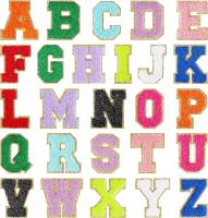 China Customizable Color 0-9 Letter Patches Embroidered With Sequins Chenille Fabric Jersey Clothing Number A-Z Embroidery Patches for sale