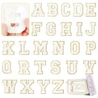 China Customizable Color 0-9 Letter Patches Embroidered With Sequins Chenille Fabric Jersey Clothing Number A-Z Embroidery Patches for sale