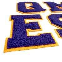 China Custom 3D Iron-On Chenille Fabric PVC Embroidered Patches for Clothing Bags Garments-OEM Supported for sale