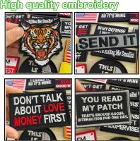 China Customizable 3D Patch Character Tactical Embroidery Flag Logo Rubber Chenille Patches OEM Model Number for sale