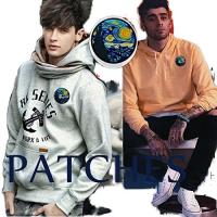 China Customized Individuality Van Gogh Starry Night 3D Embroidery Patch Applied for Backpacks Hats Jeans for sale