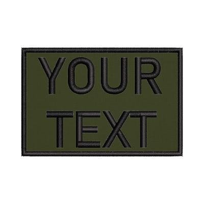 China Customizable Olive Green Tactical Embroidery Patch Hook & Loop for Garments Character Design for sale