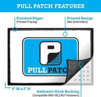 China Custom 2x3 in Rainbow Hook and Loop Attach Woven Embroidered Patch for Hats Jeans Vest Coat-Mainly Fabric by Pull Patches for sale