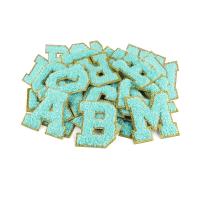 China Multicolor Glitter Self Adhesive Embroidery Patches Selfadhesive Patches Embroidered Iron on Chenille Patch for Clothing for sale