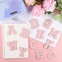 China Alphabet Patches Quickly Produce Samples Glitter Selfadhesive Embroidery Patches Iron on Custom Patches for sale