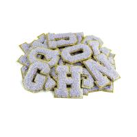 China Custom 26Pcs Self Adhesive Chenille Letter Patches A-Z, Chenille Letters for Clothing, Fabric, Shoes, Bags (Light Purple) for sale