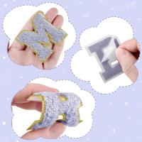 China Custom 26Pcs Self Adhesive Chenille Letter Patches A-Z, Chenille Letters for Clothing, Fabric, Shoes, Bags (Light Purple) for sale