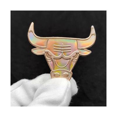 China Custom3D Heat Transfer Silk Fabrics Embroidery Clothing Patches 3D LED Flashing Magnetic Personality Badge for sale