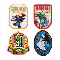 China Custom3D Heat Transfer Silk Fabrics Embroidery Clothing Patches 3D LED Flashing Magnetic Personality Badge for sale