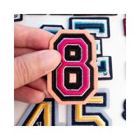 China Custom Eco-Friendly Sew-On Heat Transfer Printing 3D Logo Large Colorful Embroidered Iron Chenille Woven Fabric Clothing Patches for sale