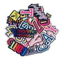 China Custom Eco-Friendly Sew-On Heat Transfer Printing 3D Logo Large Colorful Embroidered Iron Chenille Woven Fabric Clothing Patches for sale