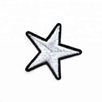 China Wholesale Silver Metallic Embroidered Star Patches for sale
