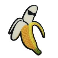 China Fresh Grape Embroidered Patches with Beads PU Iron-on Decorations for Uniforms Mainly Fabric Material for sale