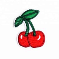 China Fresh Grape Embroidered Patches with Beads PU Iron-on Decorations for Uniforms Mainly Fabric Material for sale
