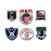 China Custom Logo Patches Embroidered Sew-on Embroidery Experience Patches Iron-On Embroidered  Fabric Patches for sale