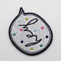 China Wangshun Colorful Sequin for Hats Sew on Patches Embroidery Chenille Patches Custom Logo Iron on Patch for sale