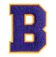 China Cheap Letter A-Z Chenille Patch Custom Embroidered Patch Large Insignias Para Chaquetas Ropa Sombreros for sale